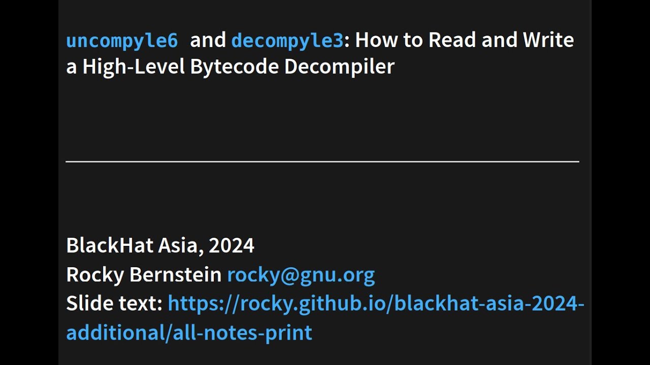 How to Get the Most Out of the Python Decompilers Uncompyle6 and Decompyle3