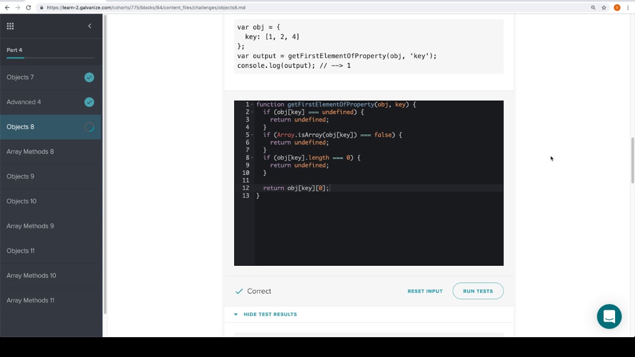 Module 1 - Objects 8