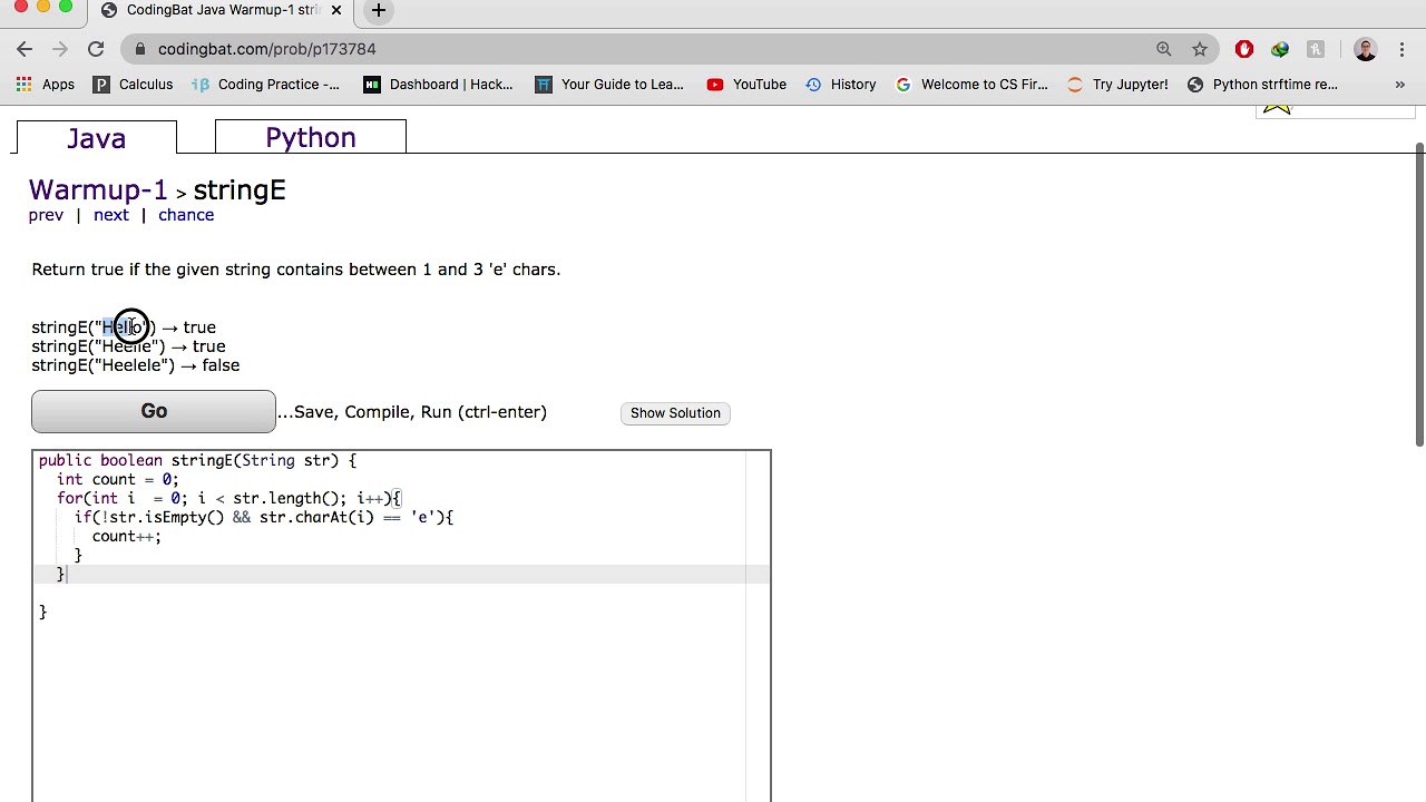 stringE(Warmup-1/Codingbat)