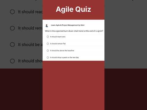 What is the expected burn-down chart trend at the end of a sprint? | Sprint Metric | Daily scrum