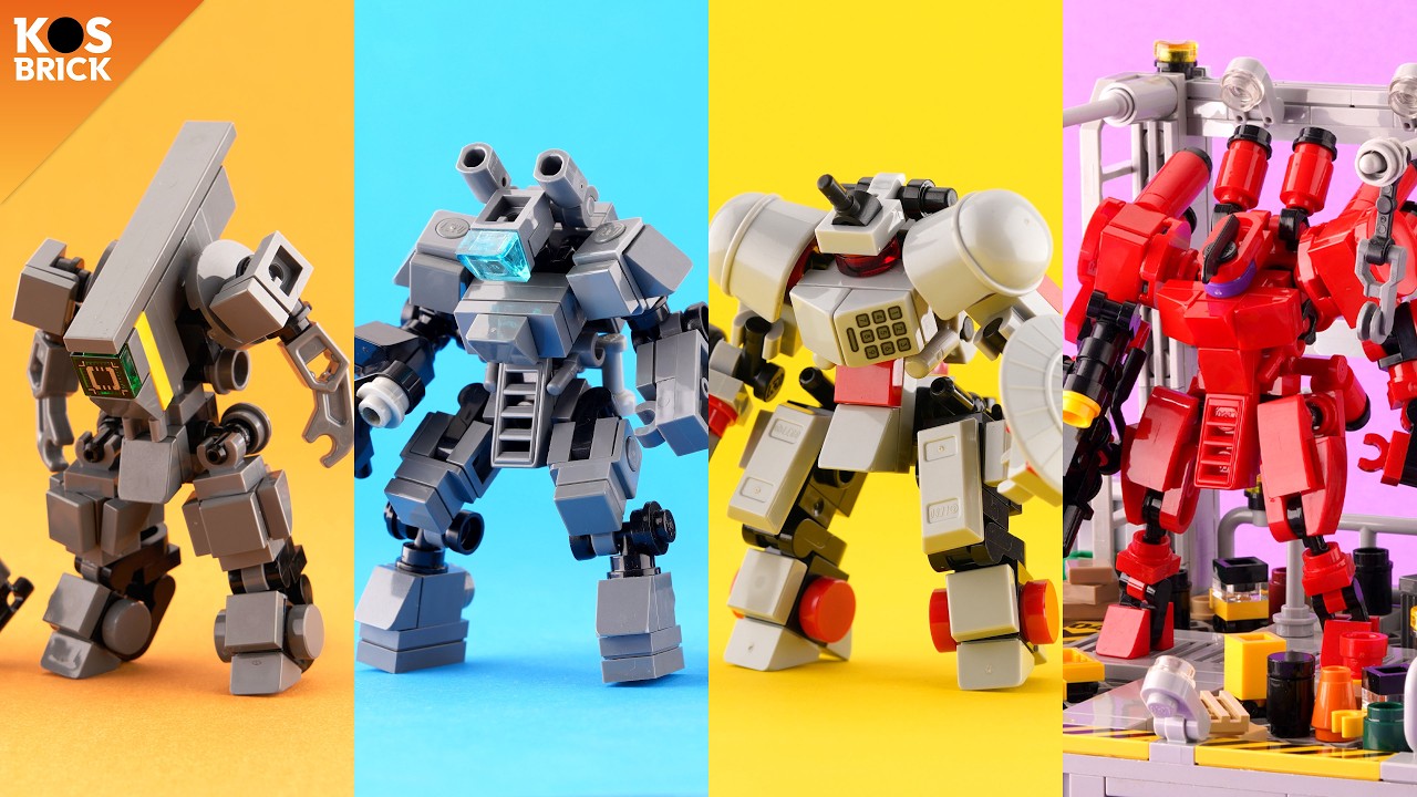 Lego Mini Mech Compilation 1 - Part 1-4 (Tutorial)
