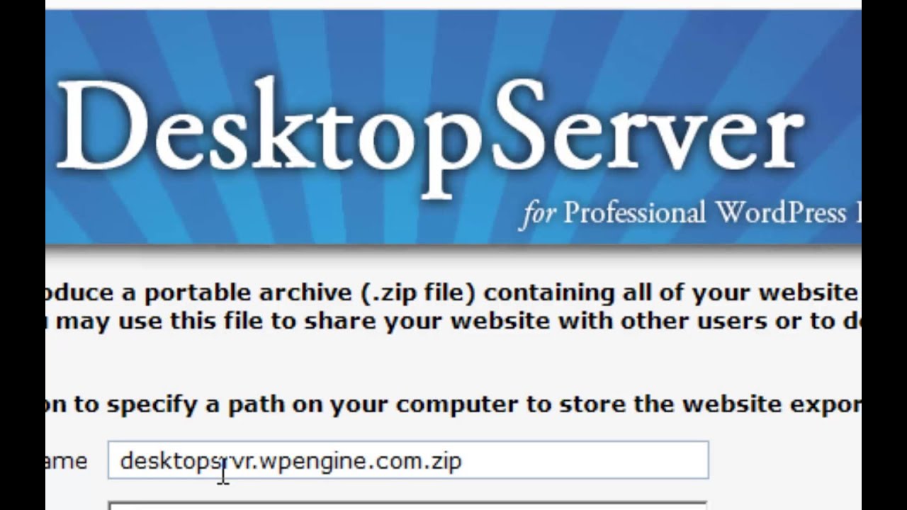 How to Deploy Your DesktopServer Website to WPEngine