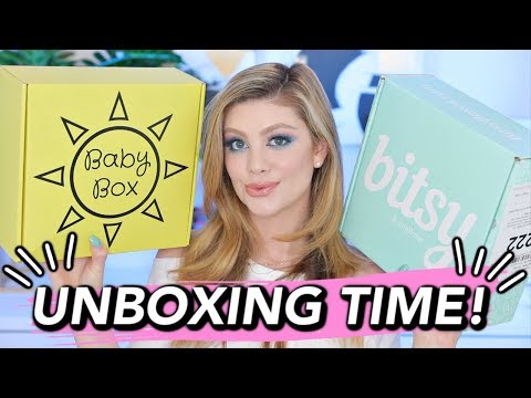 BABY SUBSCRIPTION BOX UNBOXINGS! | BITSY BOX & BABY BOX!