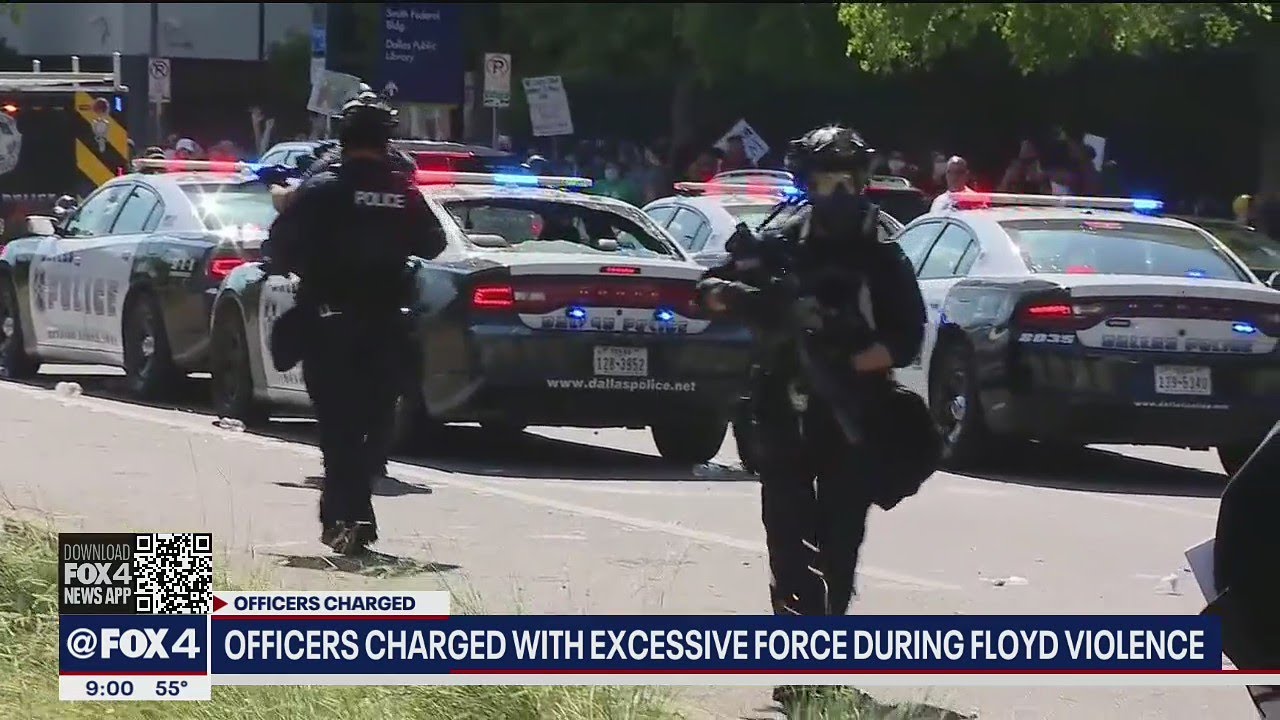 Two Dallas police officers charged with excessive force in George Floyd protests