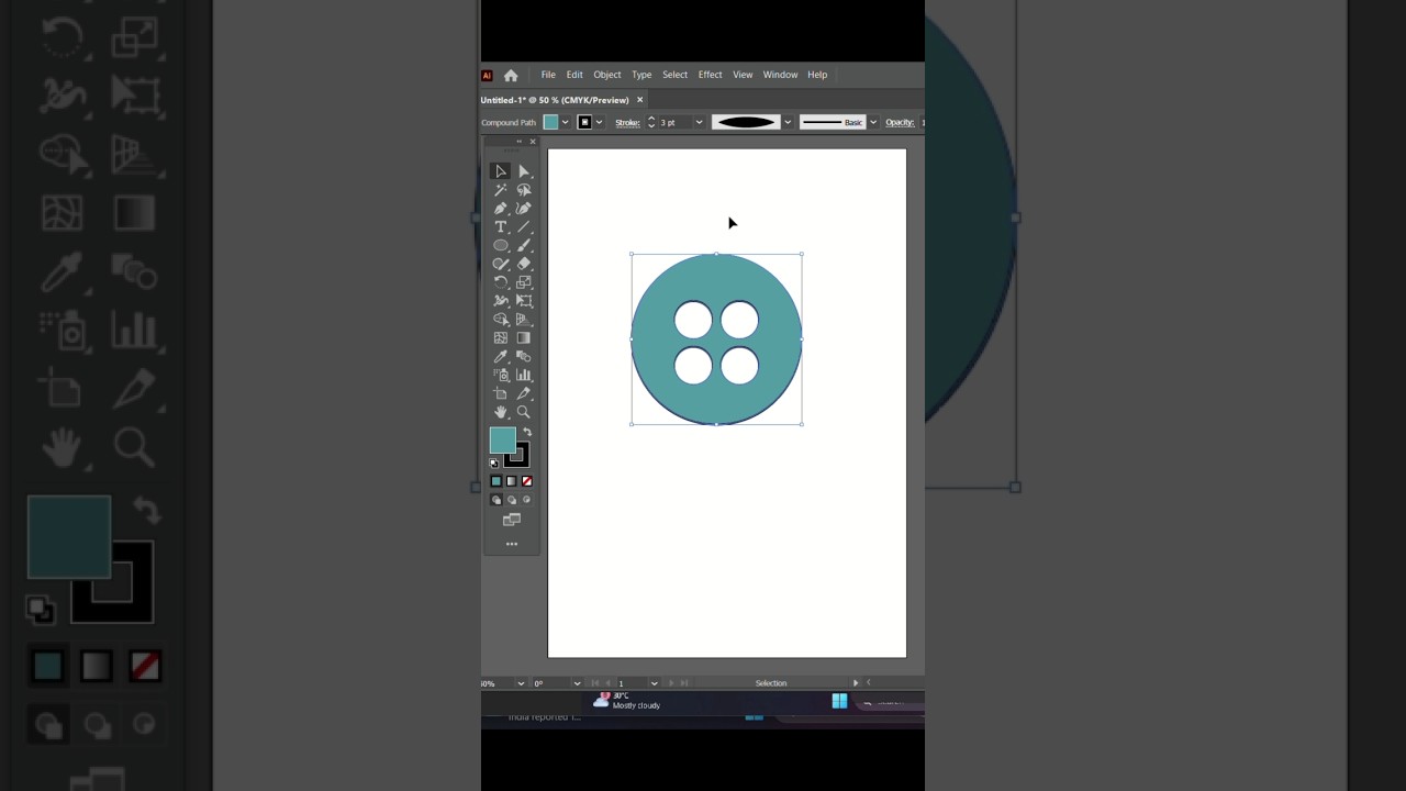 How to make button in Adobe Illustrator #fashionillustration #art