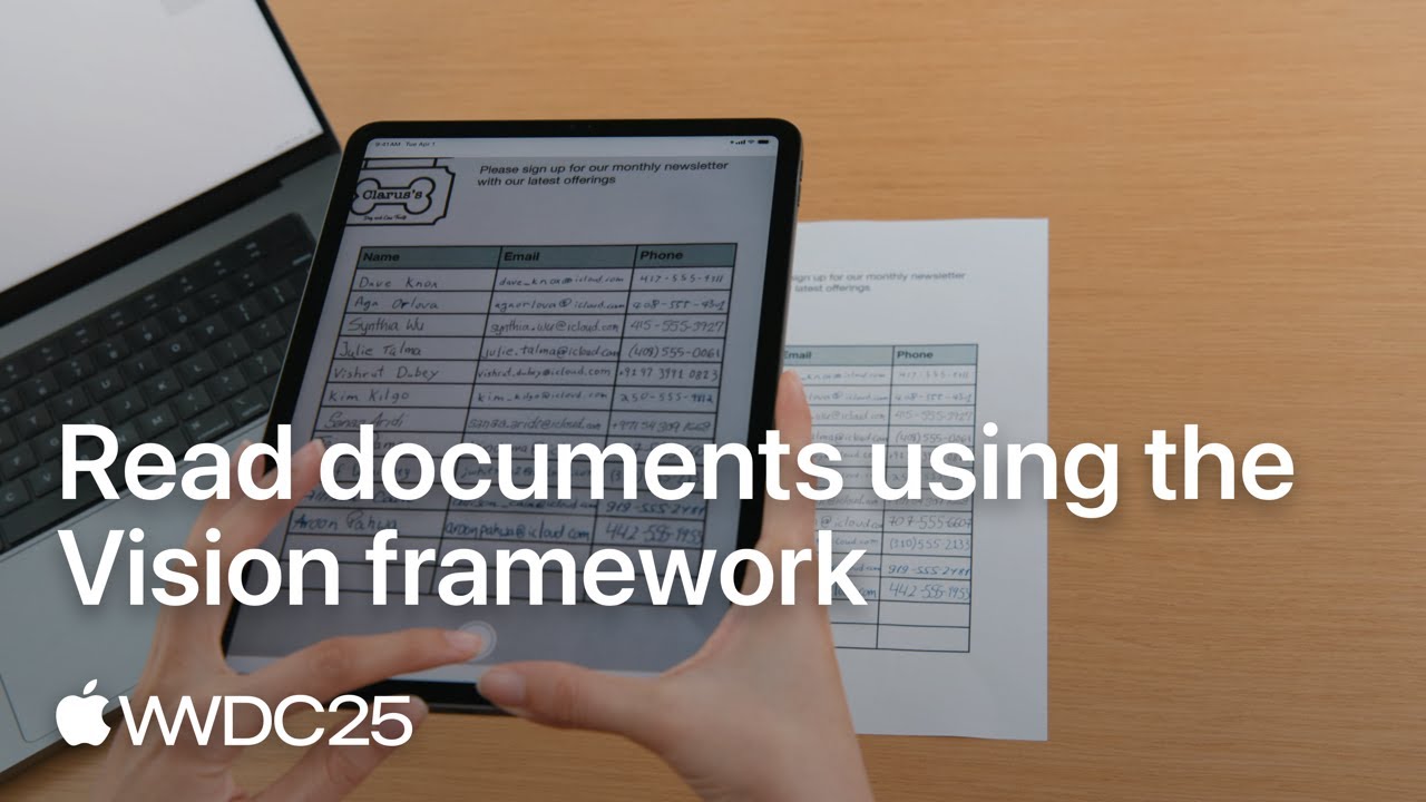 WWDC25: Read documents using the Vision framework | Apple