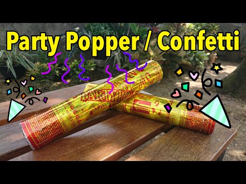 Cara Menggunakan Party Popper / Confetti