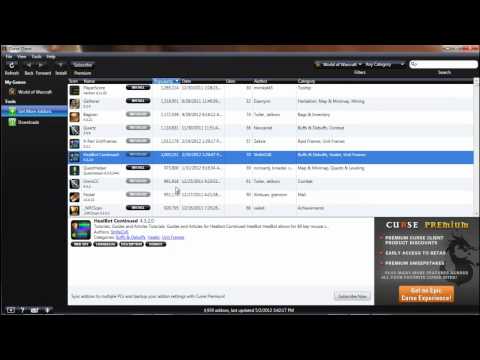 World Of Warcraft 2012: Curse Addons Setup Tutorial! Recommended Addons
