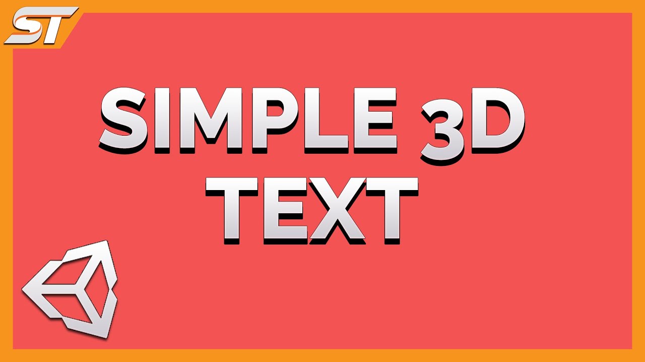 Simple 3D Text in Unity