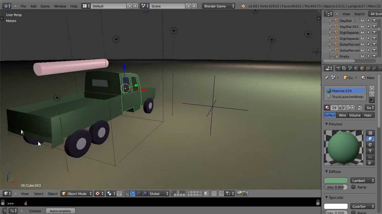 Blender Tutorial - Lighting and Texture Map Techniques for the Game Engine