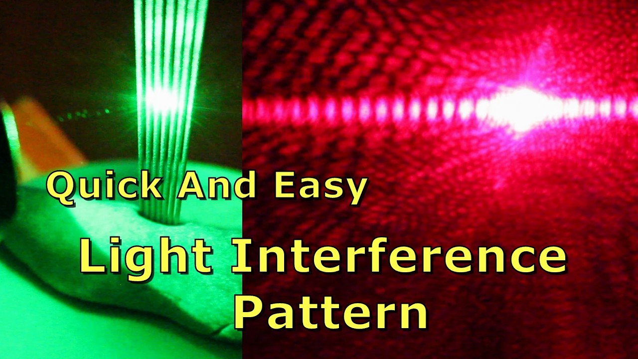 Light Interference Pattern - Quick And Easy Setup!