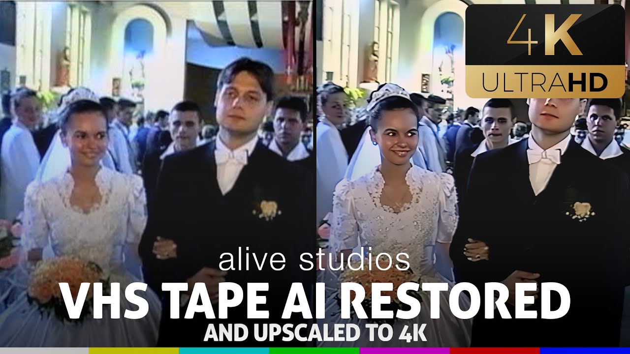 VHS Tape Transfer AI Restored and Upscaled to 4K (remastered in 2022)