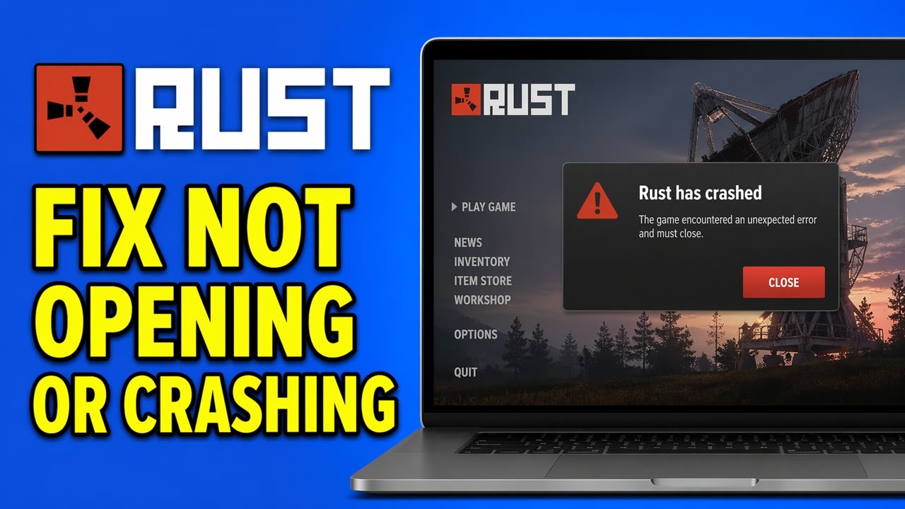 How To Fix Rust Not Opening Or Crashing