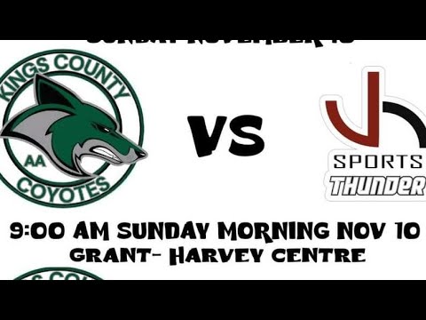 Buster Harvey tournament: U11AA JD sports Thunder vs Kings County Coyotes November 10 2024