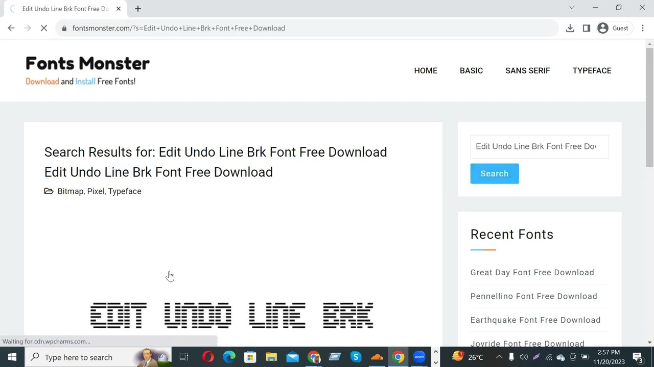 How to download and install Edit Undo Line Brk Font Free Download #youtube #trending