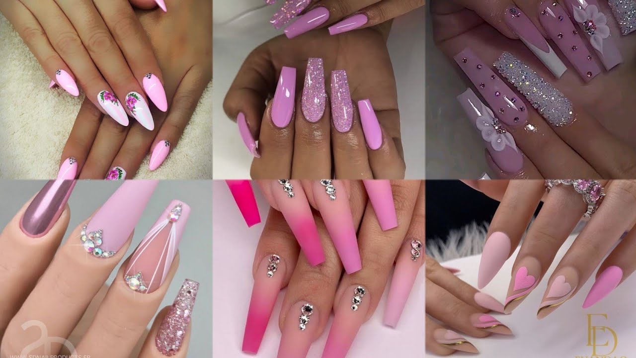 Beautiful Pink Nail 💅 Art ideas|Nails Design|Pink Nails Design 2024🔥