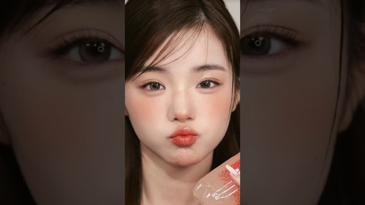 cute korean makeup #makeuptutorial #koreanmakeup #cutemakeup #makeup #trendingvideo #shortsfeed #fyp
