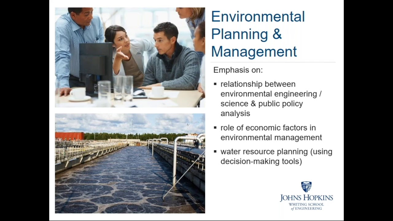 Environmental Engineering, Science, and Management Programs Information Session: Fall 2018