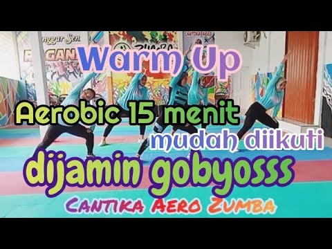 (Warm Up) Aerobik Pemula Mudah Diikuti 15 Menit Musik Rhytm DJ Aerobik