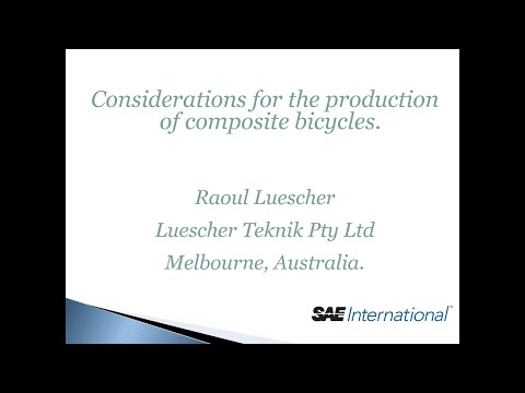 Considerations for the Production of Composite Bicycles