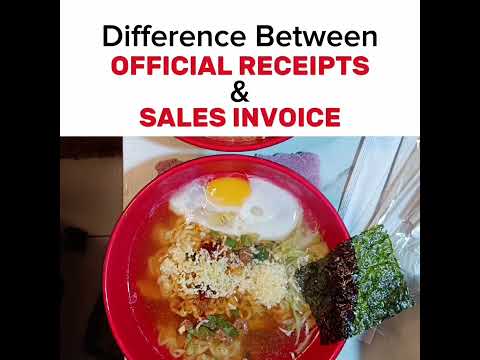 Know The Difference | Between Official Receipts and Sales Invoice