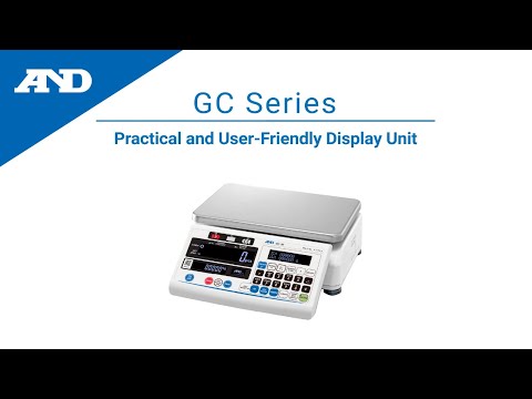 Practical and User-Friendly Display Unit | GC series Counting Scales