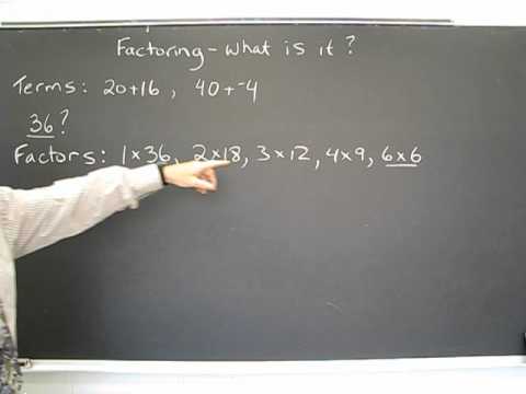 Factoring 0 - What does factoring mean