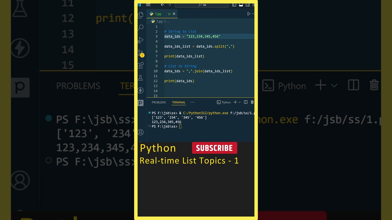 Python Tutorial (Real-time List Topics) Python Lists, Python For Beginners Telugu, Learn Python