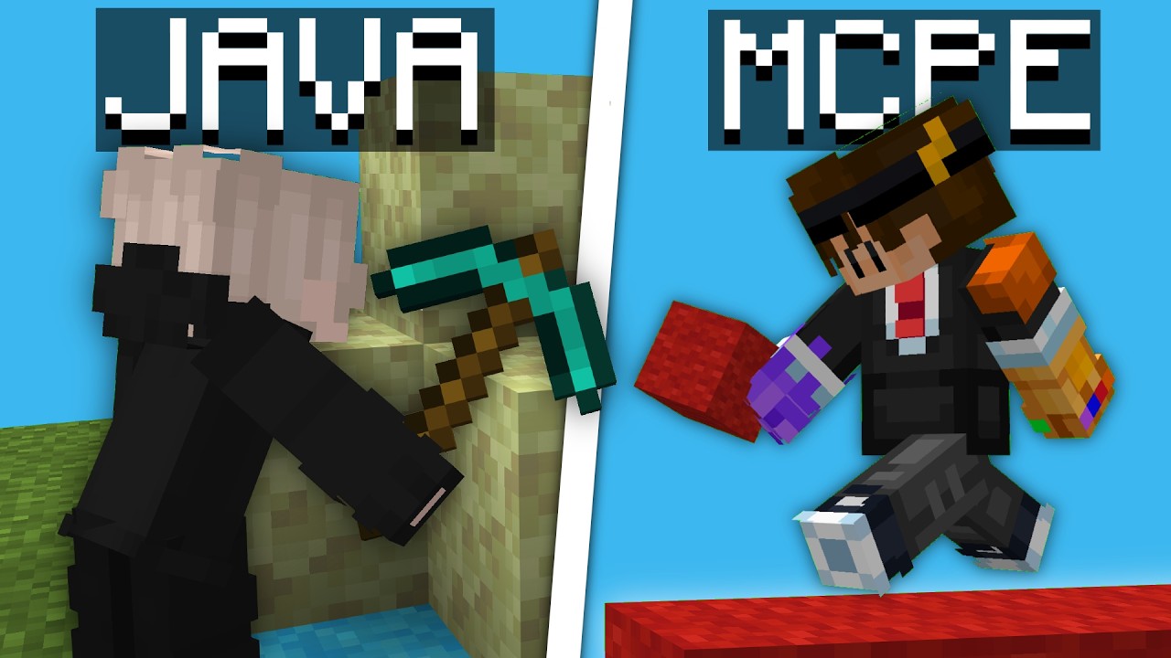 Bedrock VS Java Bedwars Race!