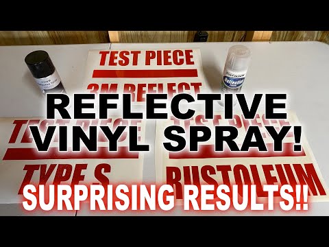 Sign Vinyl Reflective Spray Test - The Results Were Crazy!!