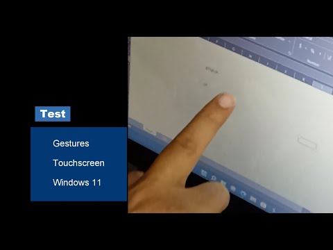 Test Touchscreen windows 11