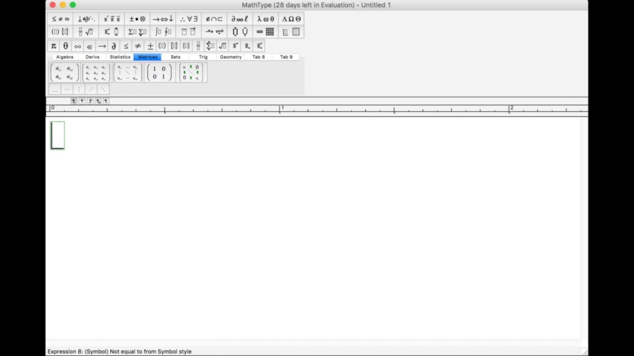 MathType Tutorial for Mac