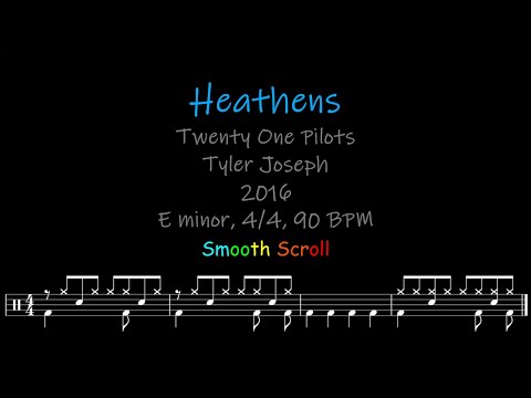 Heathens, Chords, Lyrics and Timing
