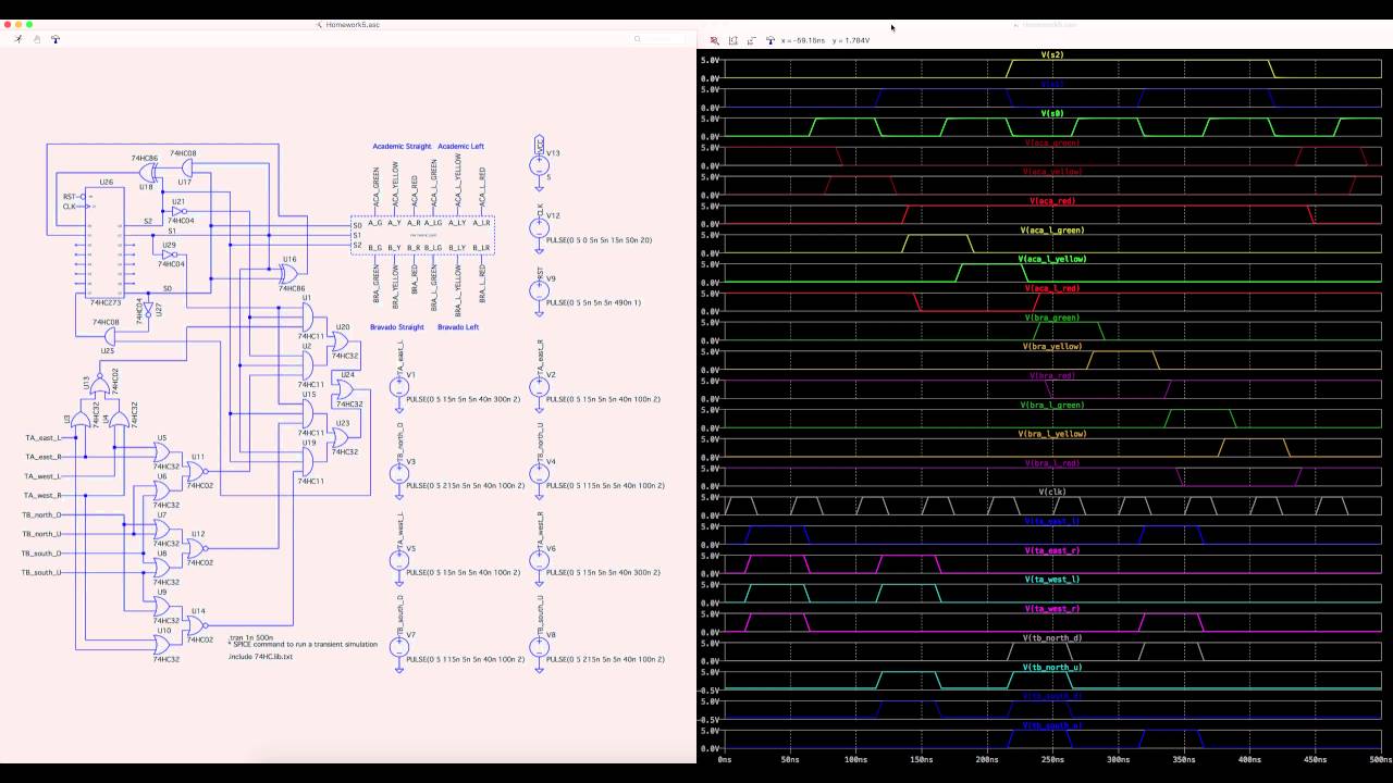 DSF Lab 7: Traffic Light Controller (Simulation)