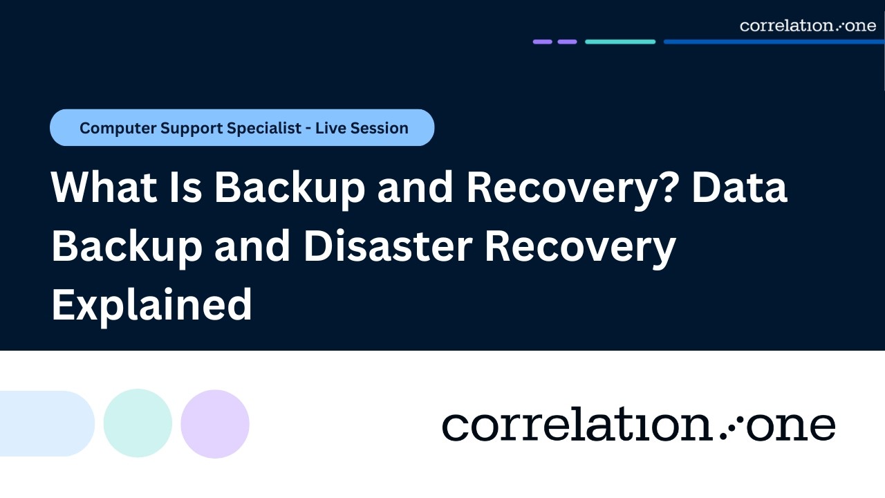 What Is Backup and Recovery? Data Backup and Disaster Recovery Explained
