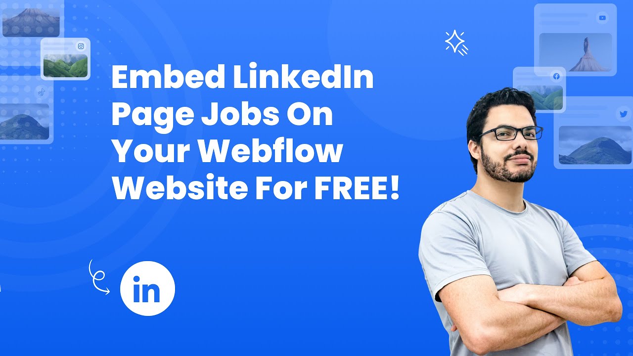 How to embed LinkedIn Page Jobs on your Webflow website for FREE?