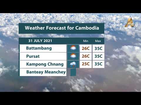 Weather Forecast for Cambodia 31 July 2021