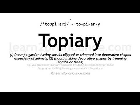 Topiary pronunciation and definition