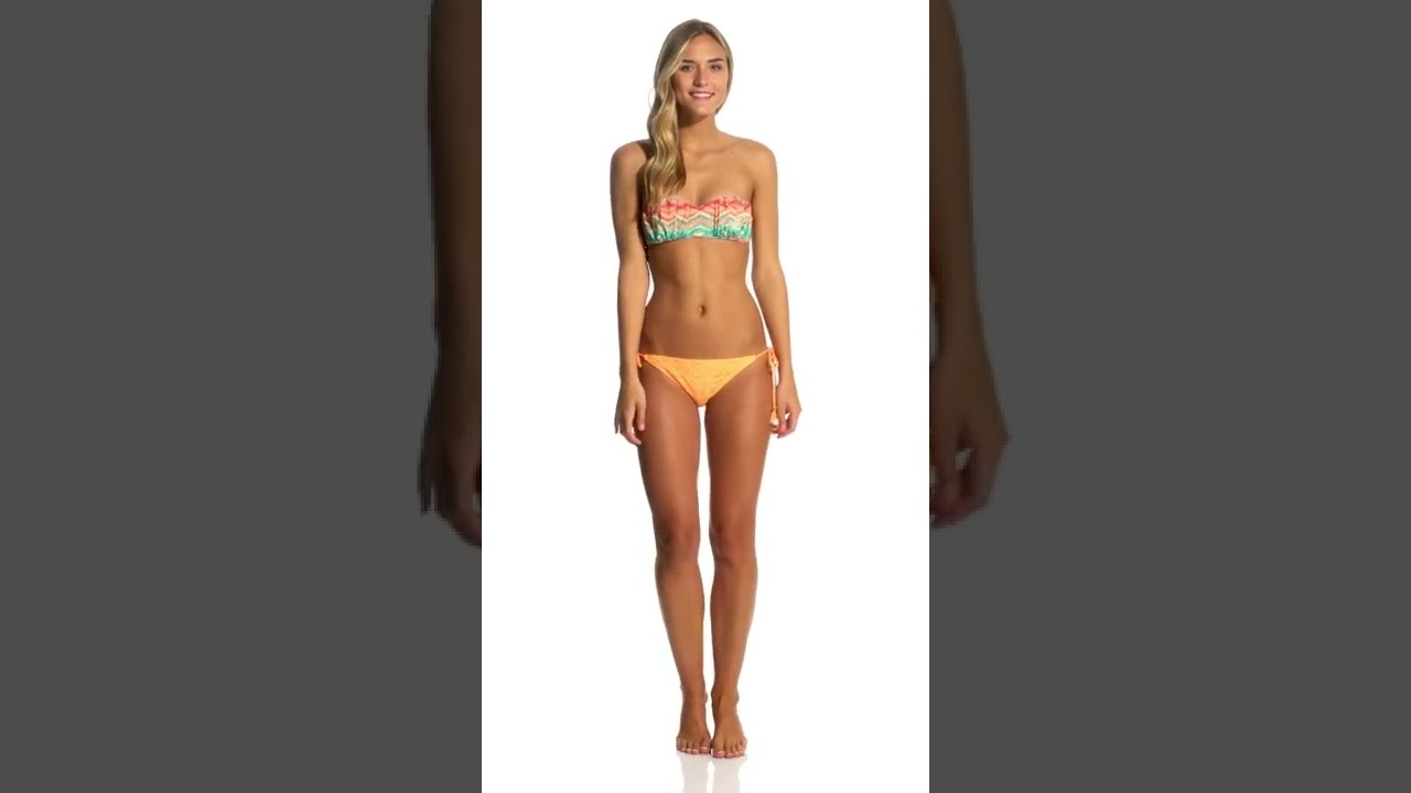 Roxy Swimwear Gypsy Moon Brazilian String Bikini Bottom | SwimOutlet.com