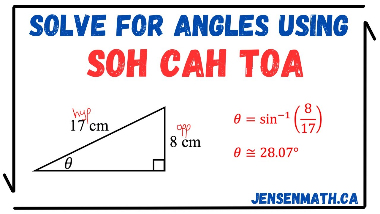 Mastering SOHCAHTOA: A Comprehensive Guide to Solving Angles in Right ...