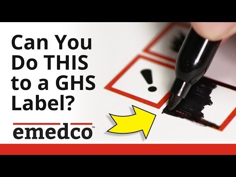 GHS Labels with Blank Pictogram Diamonds - Are They OSHA Compliant? | Emedco Video