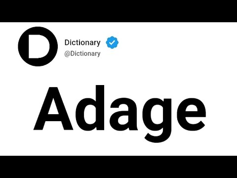 Adage Meaning In English