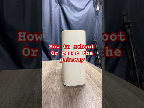 How to reset or reboot a bgw320 Att router fiber red blinking light troubleshooting