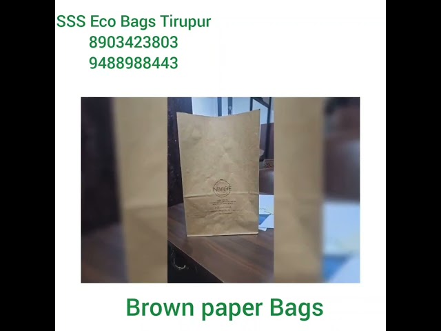 Paper Carry Bag - V Bottom Brown Craft Paper bags Manufacturer from ...