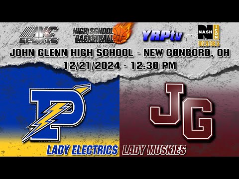 Philo Lady Electrics vs John Glenn Lady Muskies Girls HS Basketball 12.21.2024