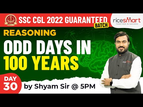 Calendar Odd Days in 100 Years | Calendar Problem Tricks | Calendar Reasoning by Shyam Asare