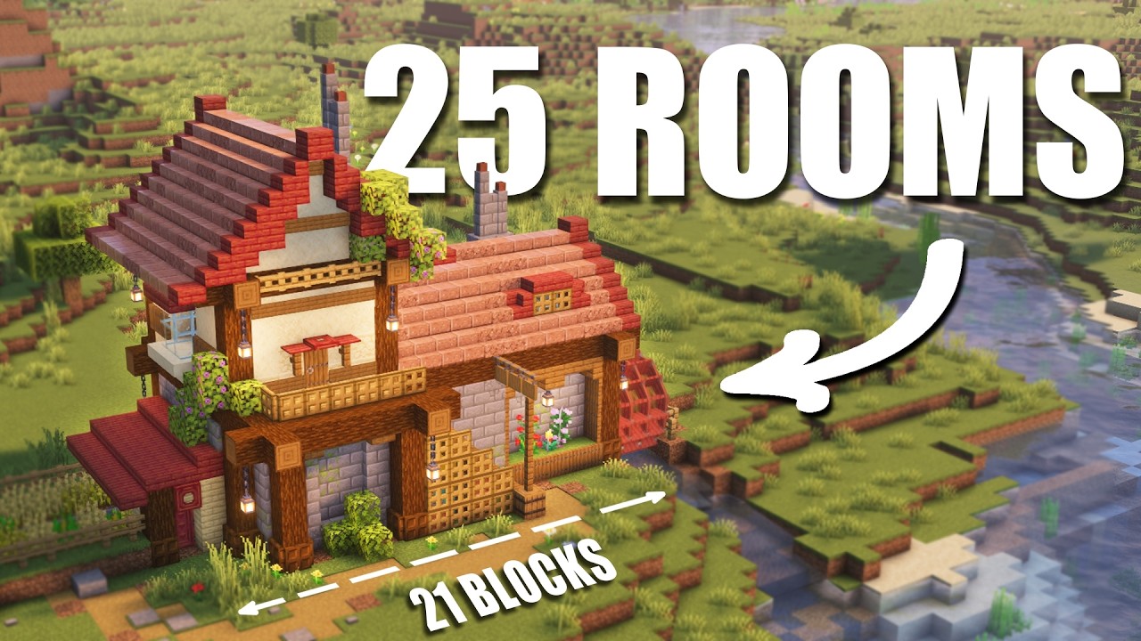 I made a 'starter house' that is BIGGER on the inside with the Create mod!