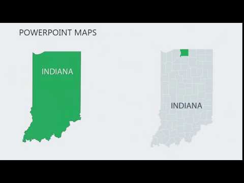 How to Create Indiana Counties PowerPoint Map | Free Template