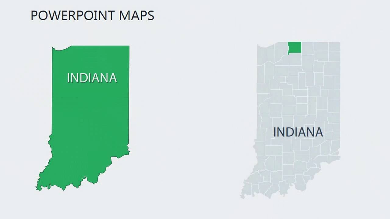 How to Create Indiana Counties PowerPoint Map | Free Template