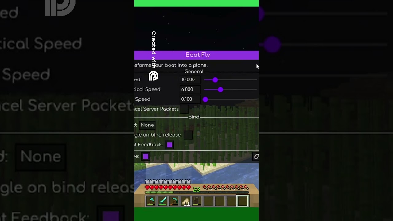 Minecraft Boat Fly Cheat! Watch it FLIP over! 🤯